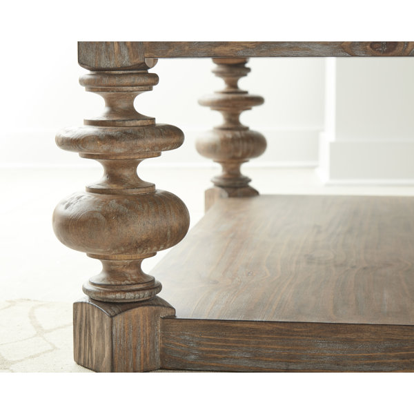 A.R.T. Solid Wood Floor Shelf Coffee Table with Storage & Reviews | Perigold